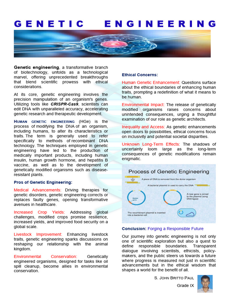 Genetic Engineering | PDF | Science & Mathematics