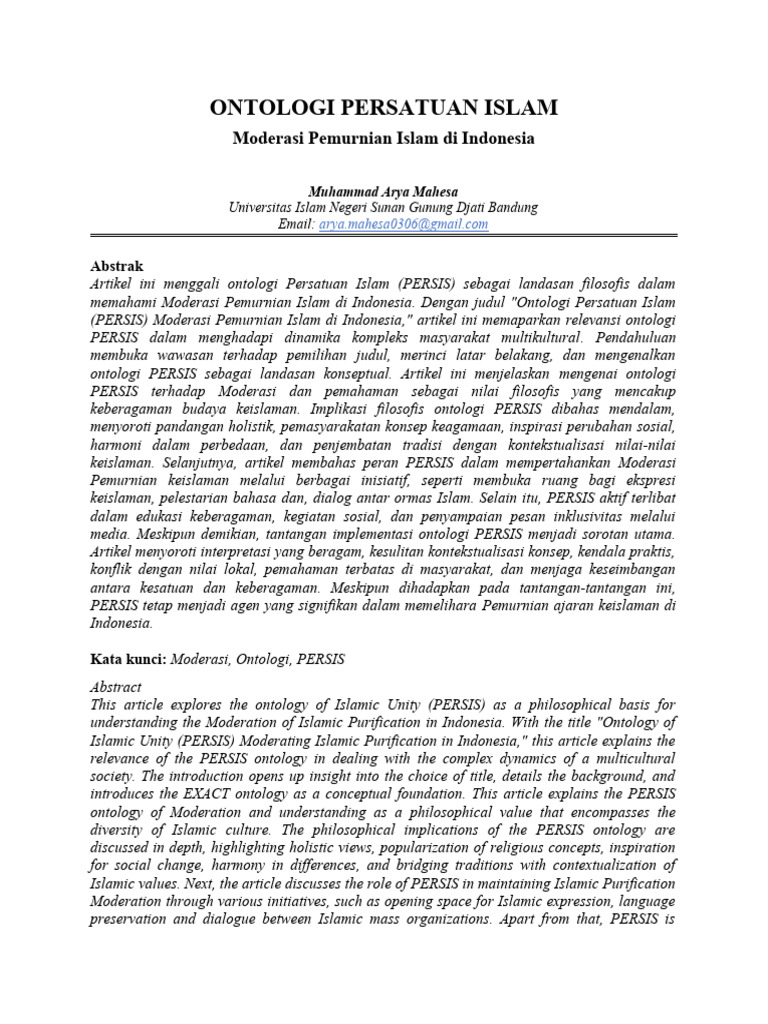 Muhammad Arya Mahesa Afi5b Uas Ontologi | PDF