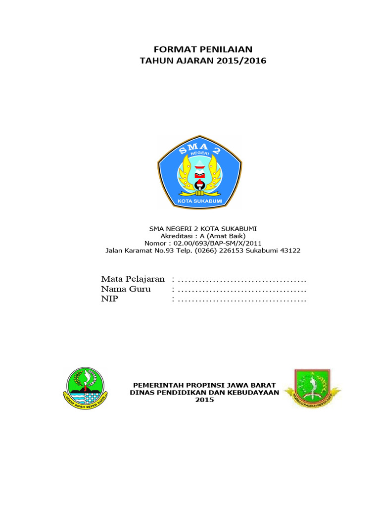 COVER format penilaian | PDF