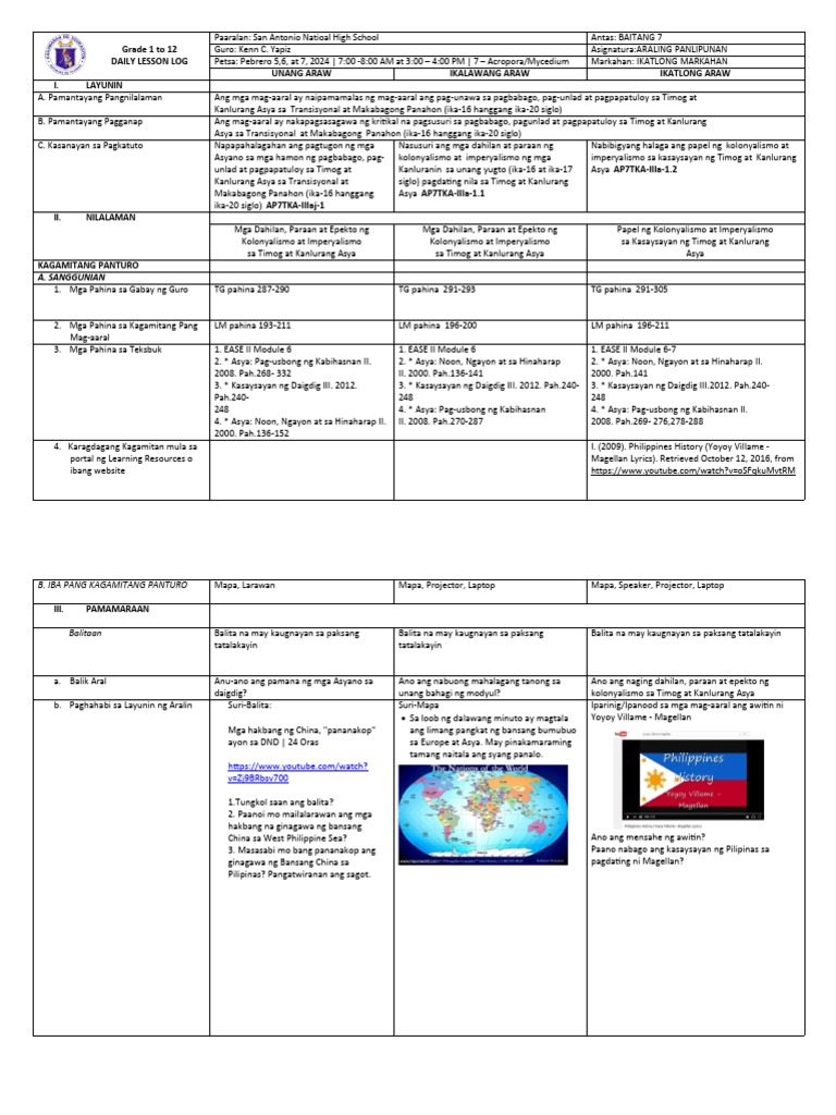AP7 - Third Grading. DLL Modified | PDF