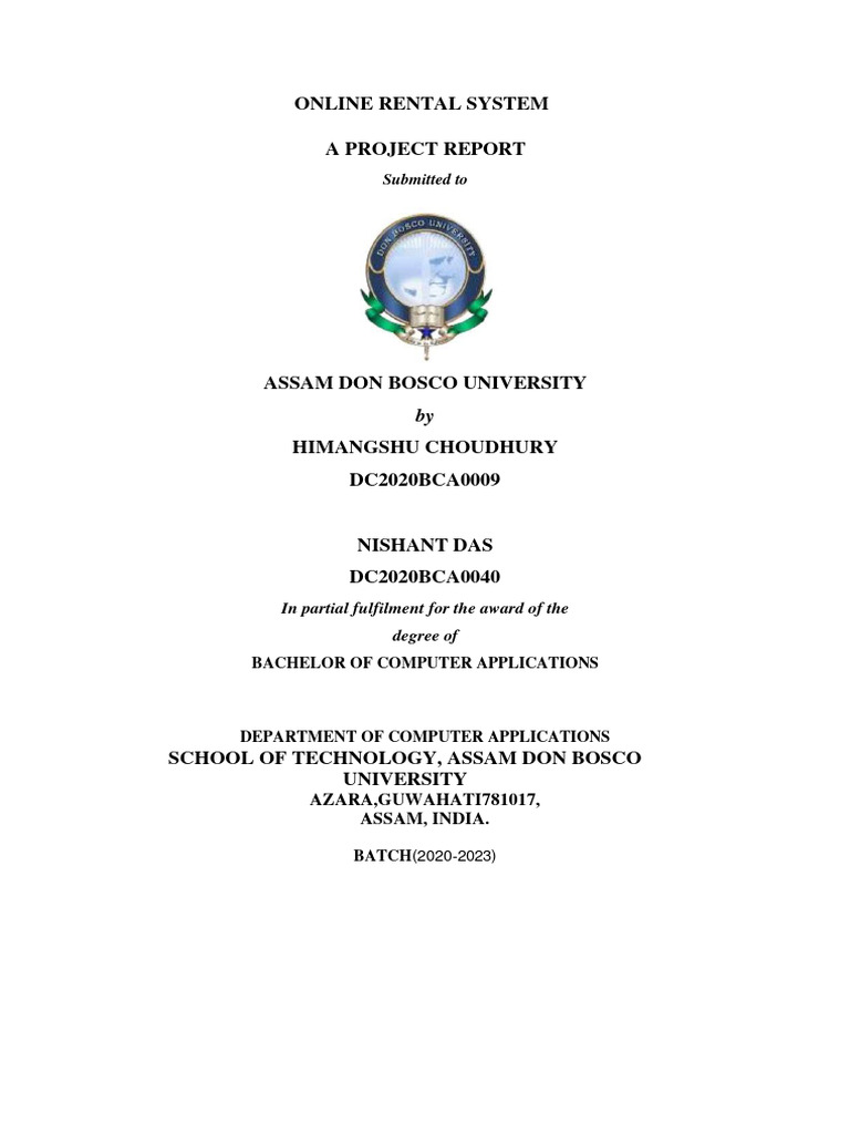 Online Rental System | PDF