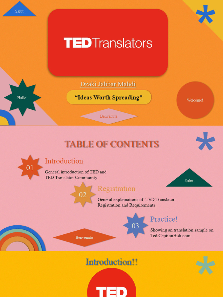 What is TED Translator Community (Dzaki J.M) | PDF | Human ...