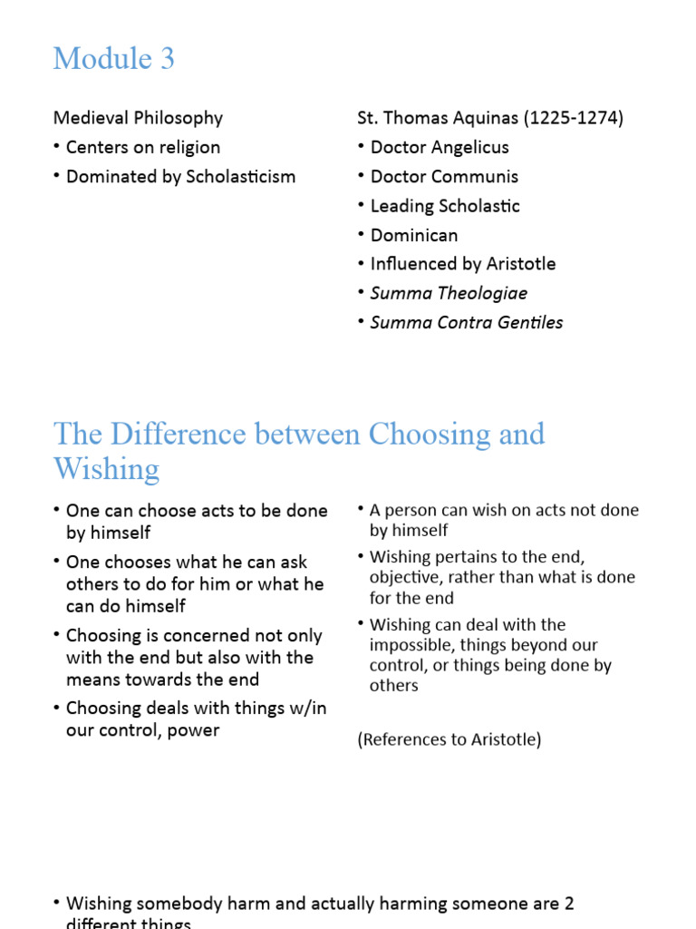 Module 3 Ethics Medieval Moral Philo | PDF