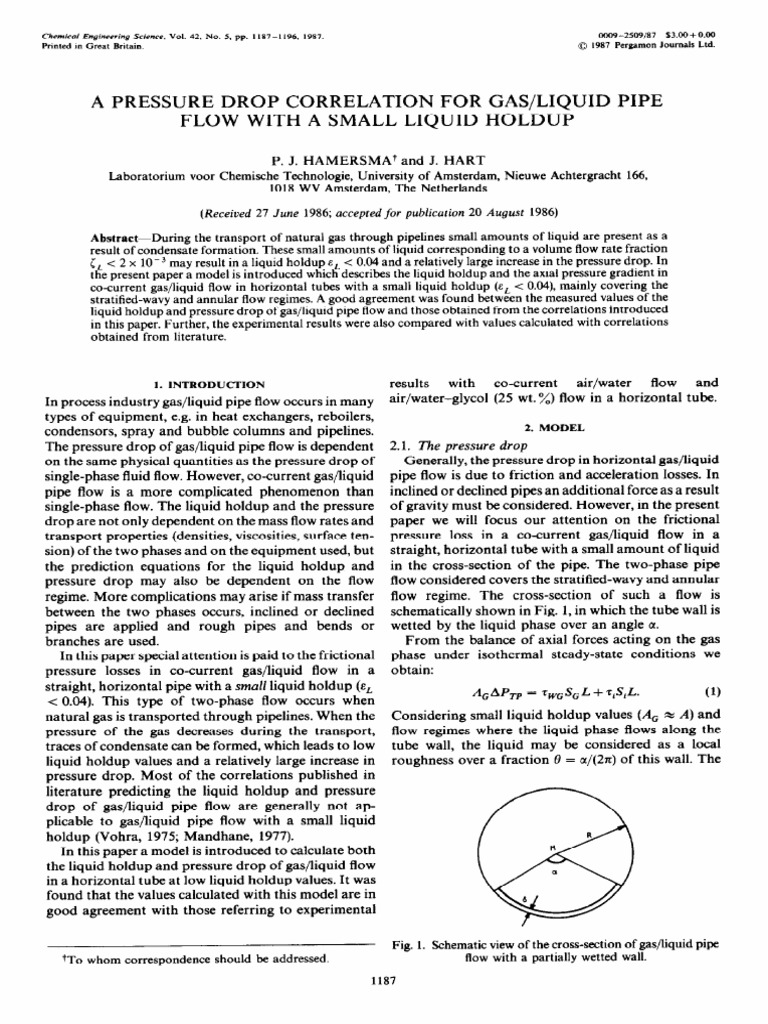 A Pressure Drop Correlation For Gas Liqu | PDF