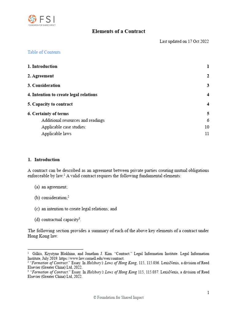 Contract Essentials for Lawyers | PDF | Offer And Acceptance | Consideration