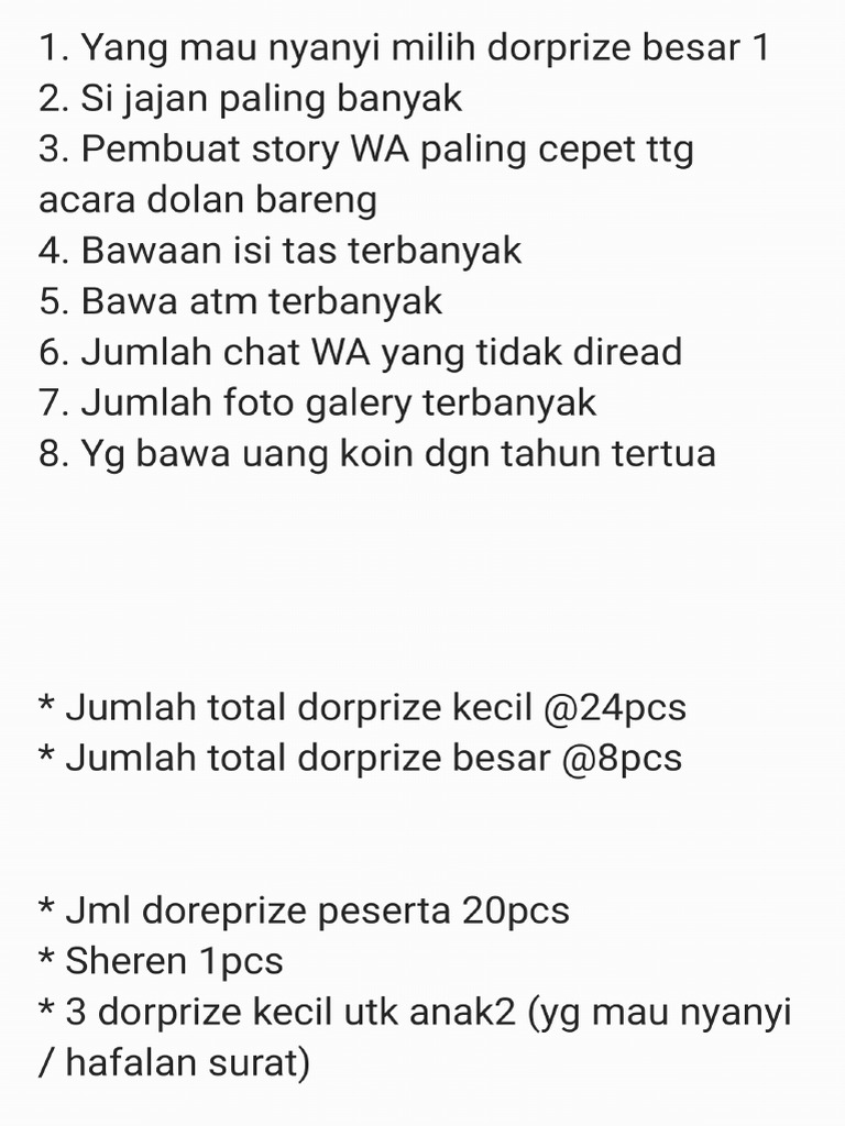 Acara Dolan Bareng | PDF