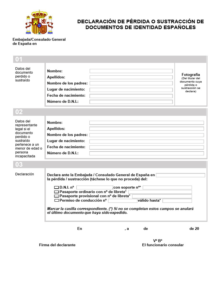 Declaracion Perdida | PDF