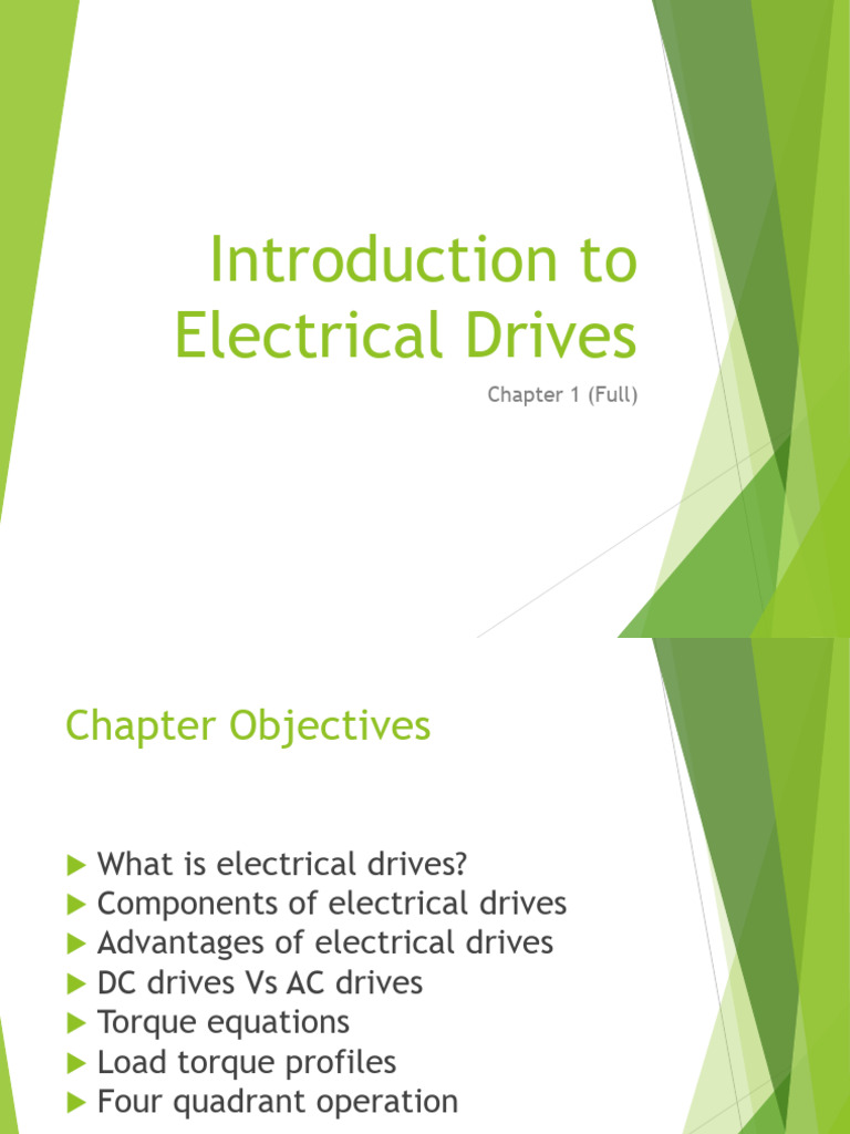 Overview of Electrical Drives Systems | PDF | Electric Motor | Electric ...