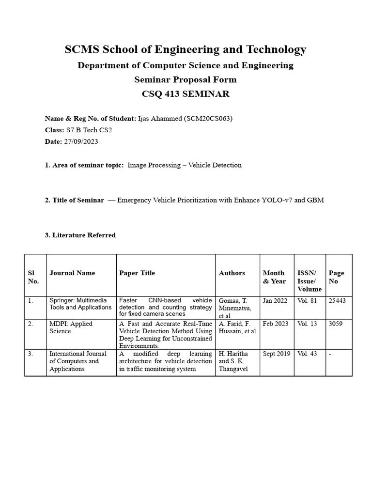 Seminar Proposal | PDF | Deep Learning | Accuracy And Precision