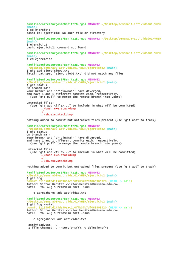 Comandos Git | PDF | Text File | Computer Science