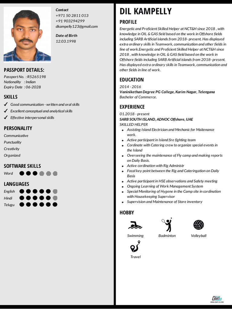 Dil Kampelly - CV | PDF | Cognitive Science | Cognition