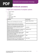 Computer Science Workbook Answers - Part 1 | PDF