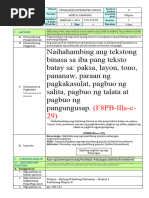 Grade 8 Filipino MELCS | PDF