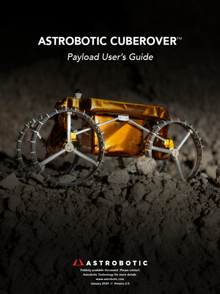 Astrobotic CubeRover Payload Guide | PDF | Physical Sciences