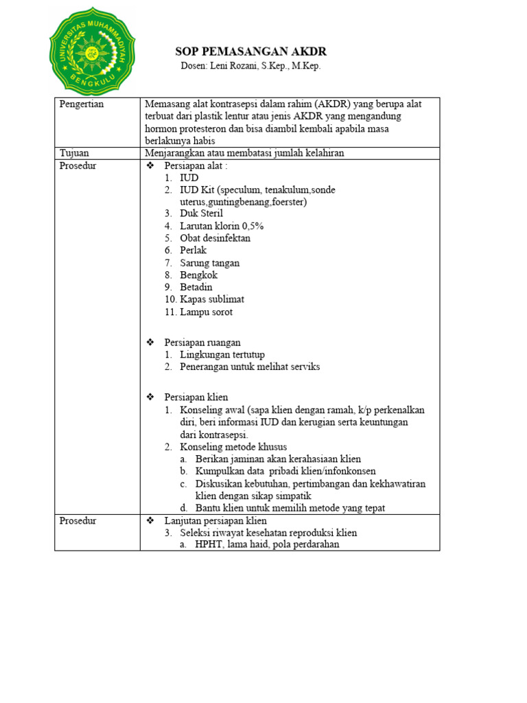 Sop Iud | PDF | Sains & Matematika