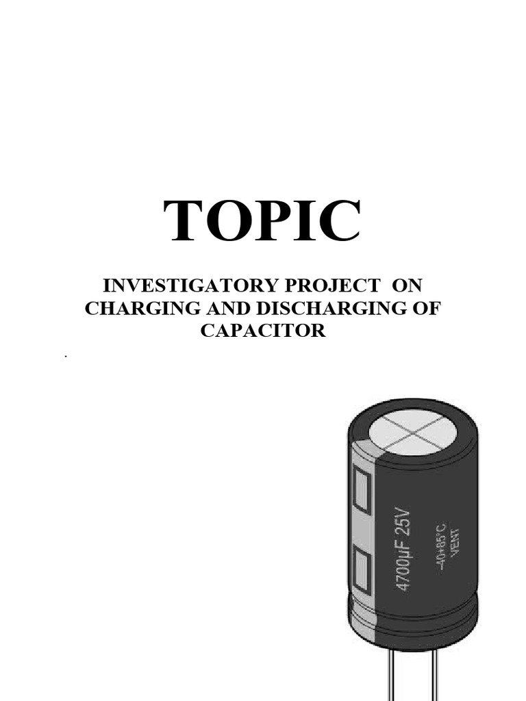 Capacitor Project | PDF