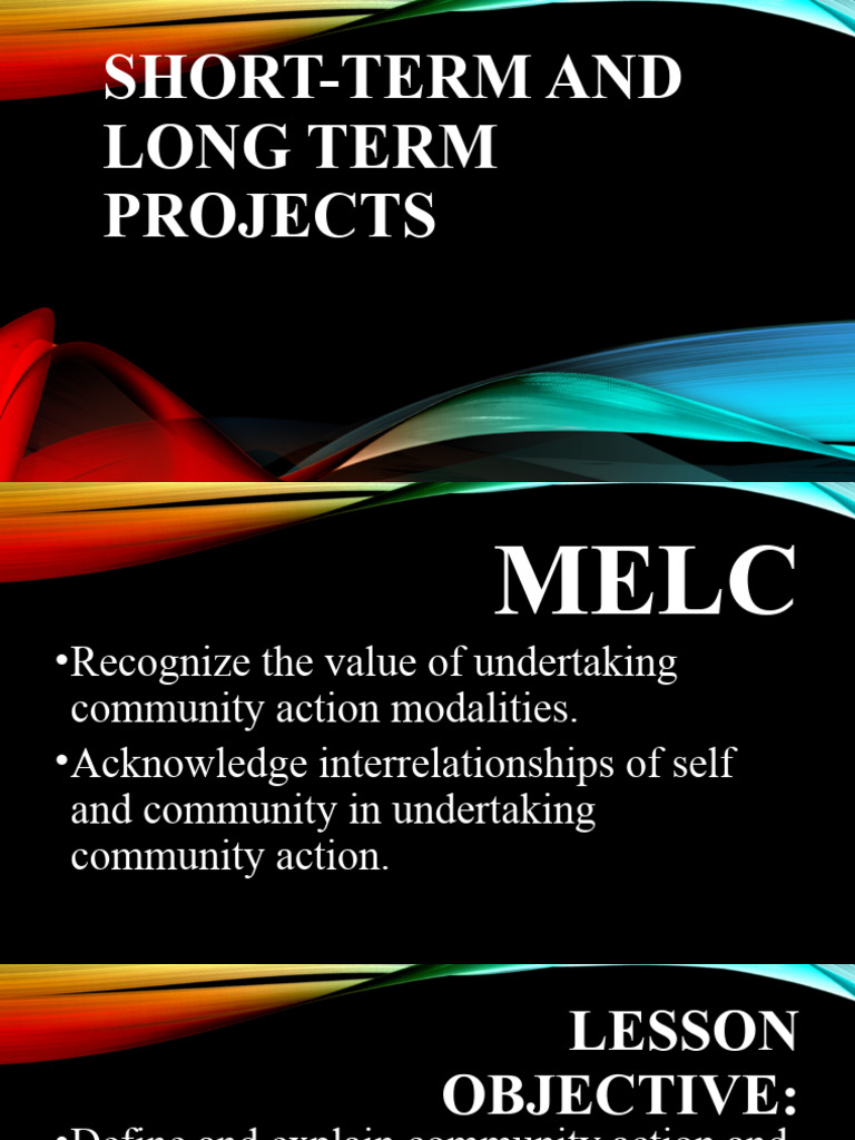 Short Term & Long Term Projects | PDF