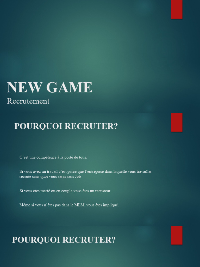 New Game | PDF | Évolution de carrière | Affaires