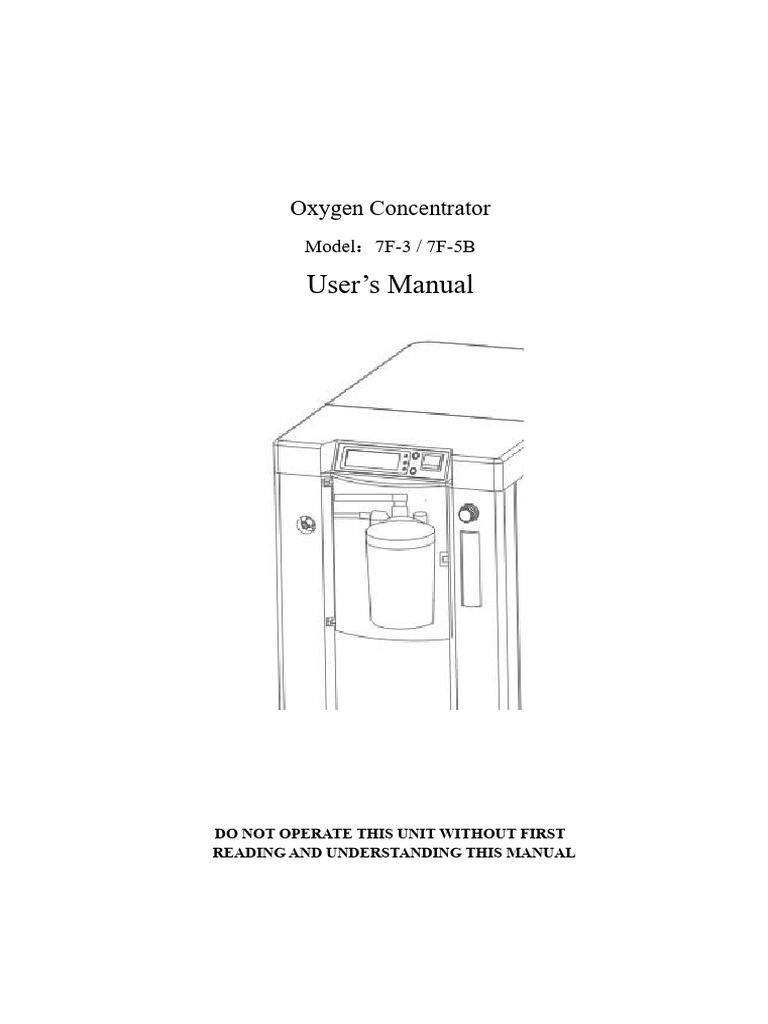 User's Manual: Oxygen Concentrator | PDF | Electromagnetic ...