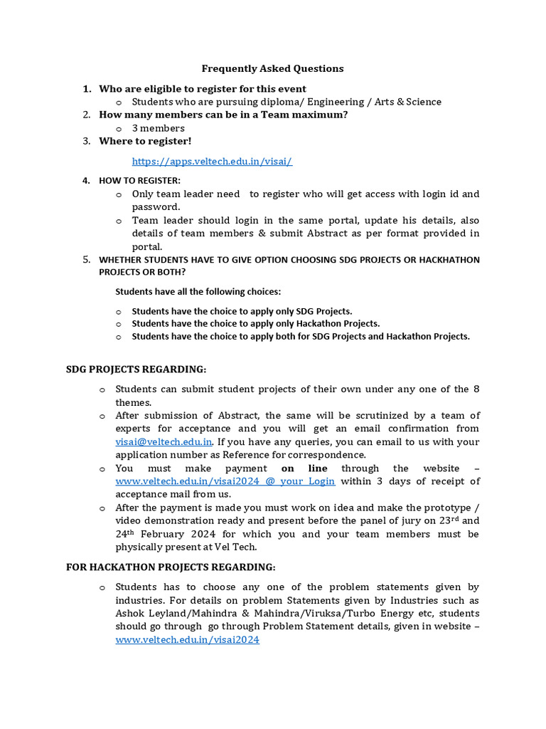 Frequently Asked Questions | PDF