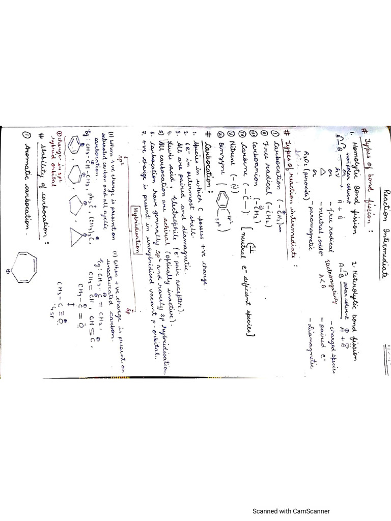 Reaction Intermediate | PDF
