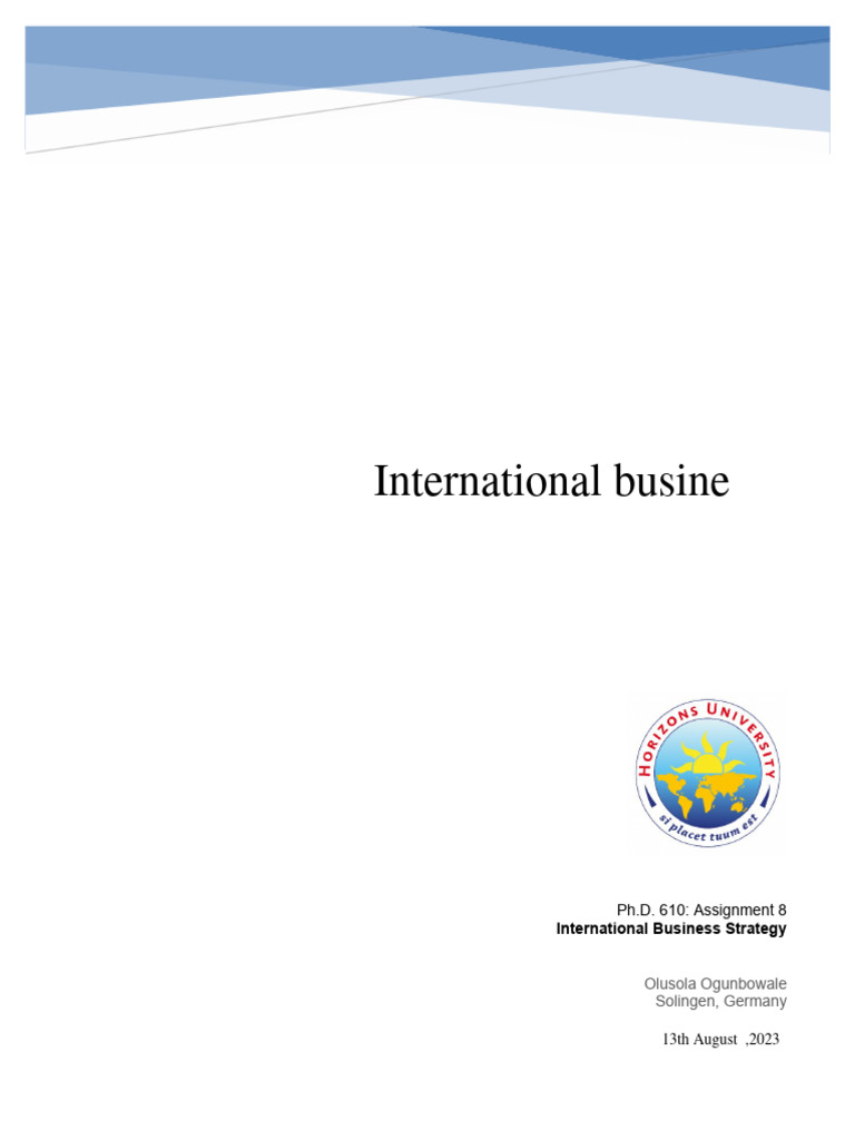 PHD 610 - Assignment 7 Final - AFRICA | PDF