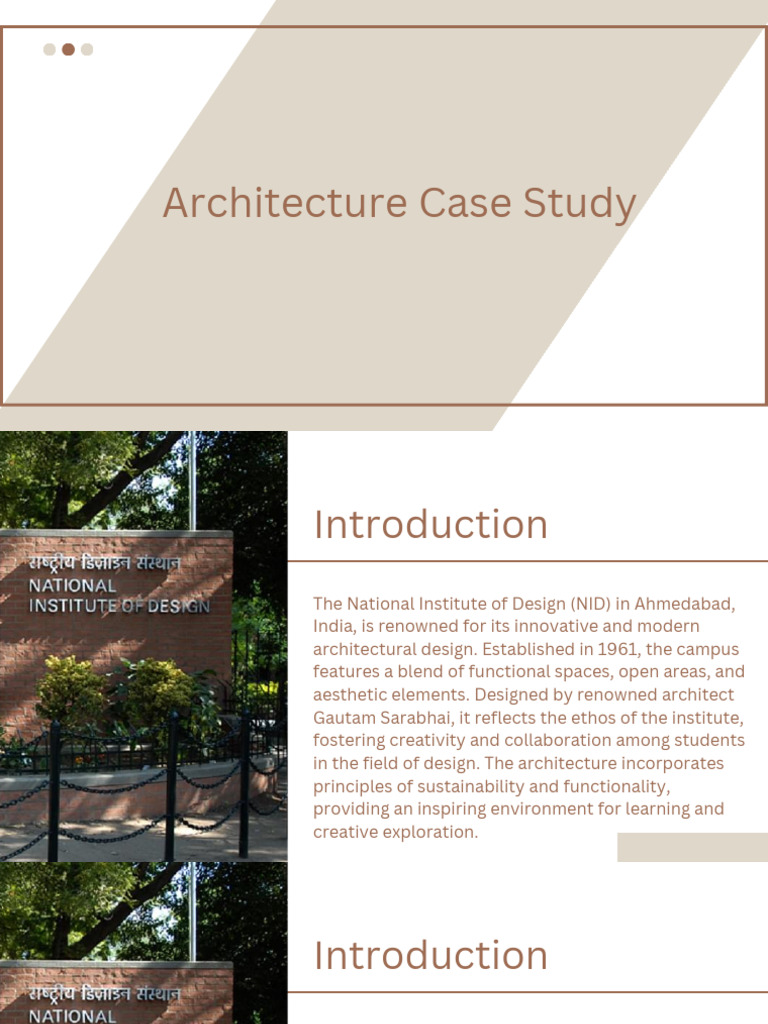 Nid Ahemdabad Case Study | PDF | Sustainable Design