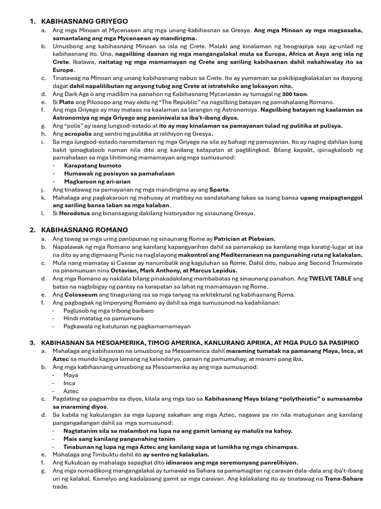 AP Q2 Reviewer | PDF