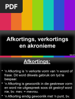 Afkortings en Akronieme Examples | PDF