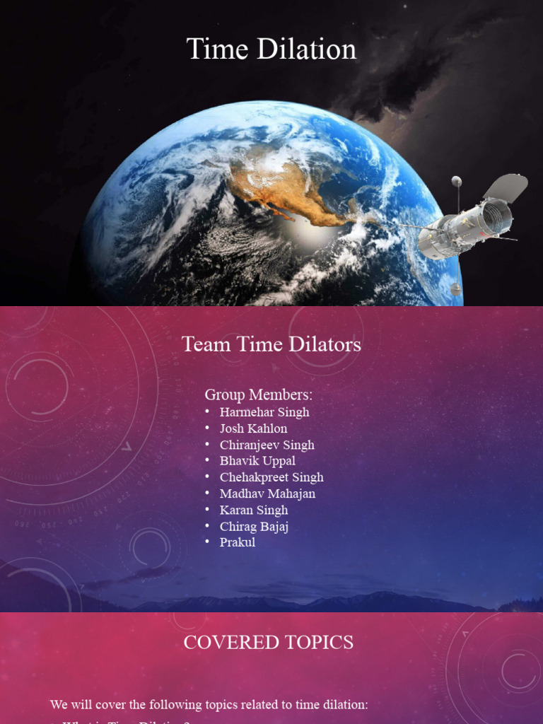 Time Dialation | PDF