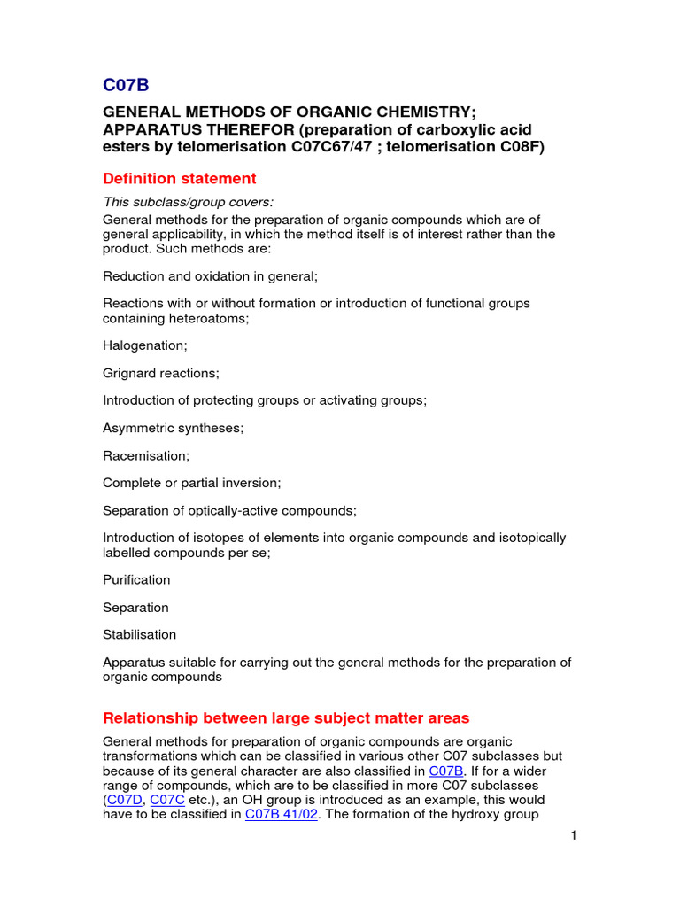 General Methods of Organic Chemistry APPARATUS THEREFOR (Preparation of ...