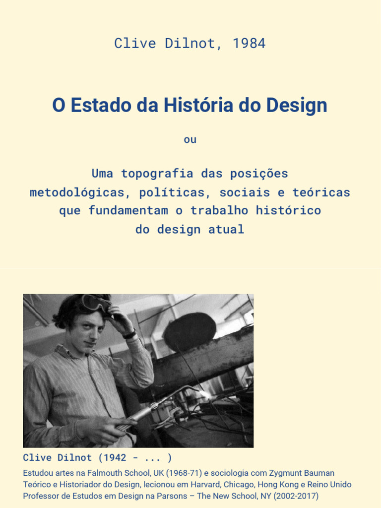 Dilnot 1984 | PDF | Esboço | Sociologia