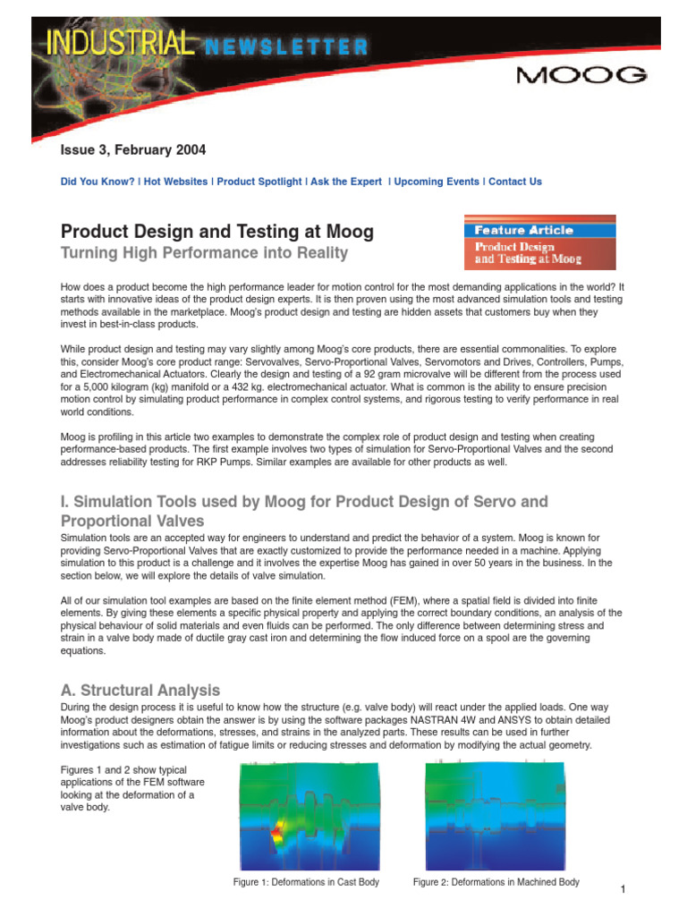 Product Design and Testing at Moog: Turning High Performance Into ...