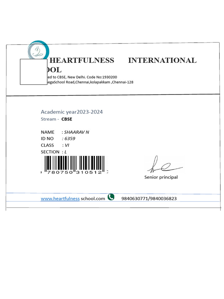 Heartfulness International School | PDF