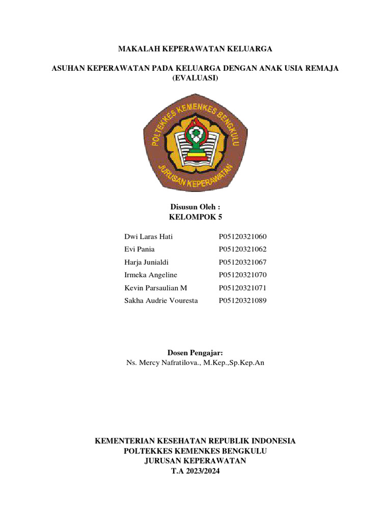 Makalah - Kep Keluarga - Kel 5 | PDF