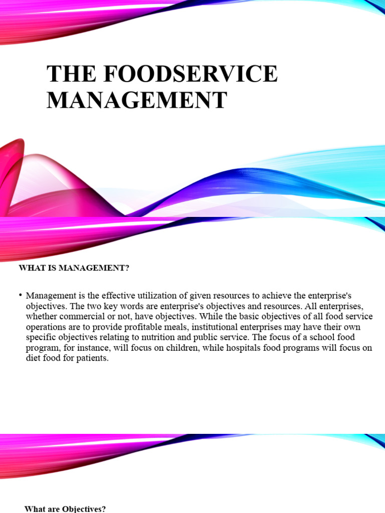 The Foodservice Management | PDF | Customer | Mind