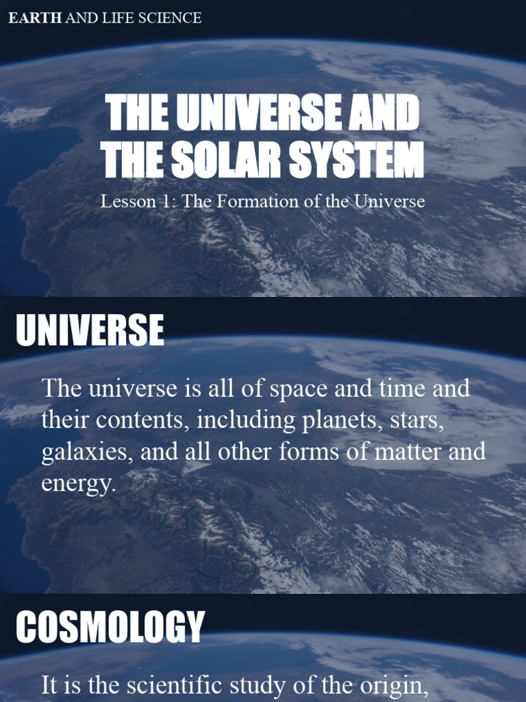 01 The Formation of The Universe | PDF | Universe | Big Bang
