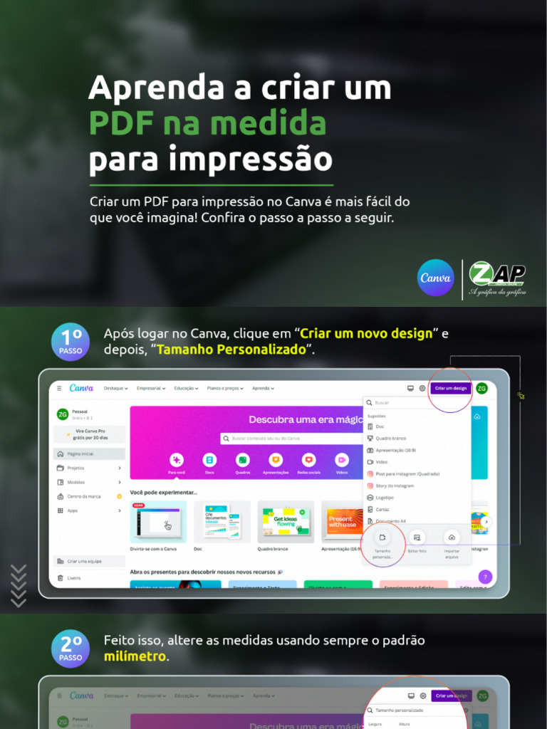 CANVA - Passo A Passo para Gerar Um PDF | PDF