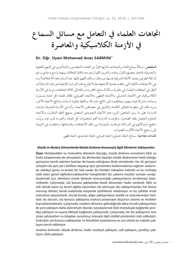 Klasik Ve Mu - S - R D - Nemlerde M - Zik Dinleme Konusuyla - Lgili - Limlerin Yakla - Mlar ...