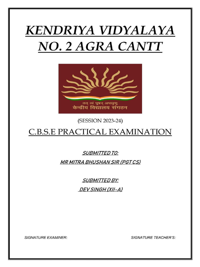 Dev Cs Practical | PDF