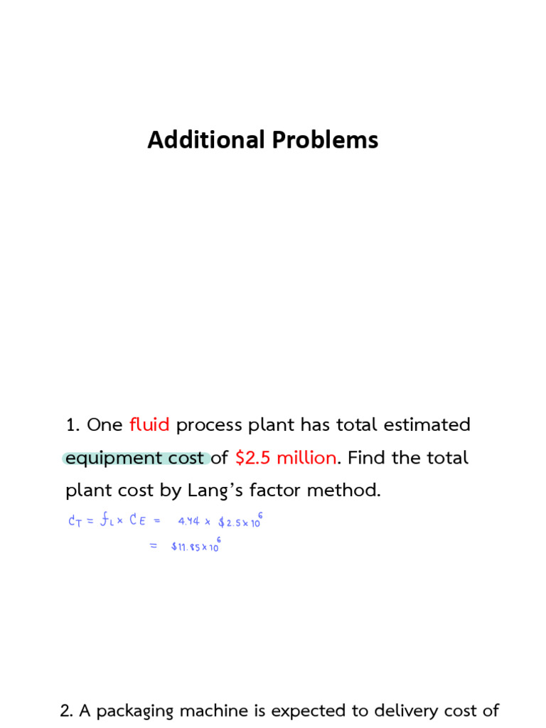 Chapter 10 The Factorial Method of Cost Estimation | PDF | Pump ...