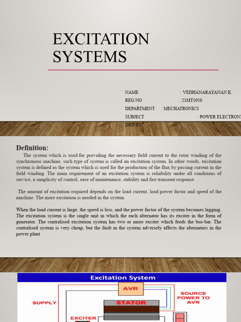 Excitation Systems | PDF | Rectifier | Electrical Engineering