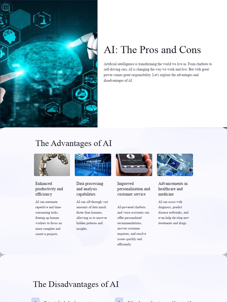 AI The Pros and Cons | PDF