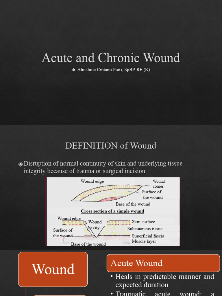 Acute and Chronic Wound | PDF | Wound | Injury