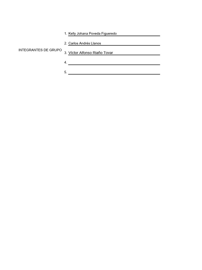 Plantilla Excel Actividad Evaluativa - VF | PDF Plantilla Excel Actividad Evaluativa - VF | PDF