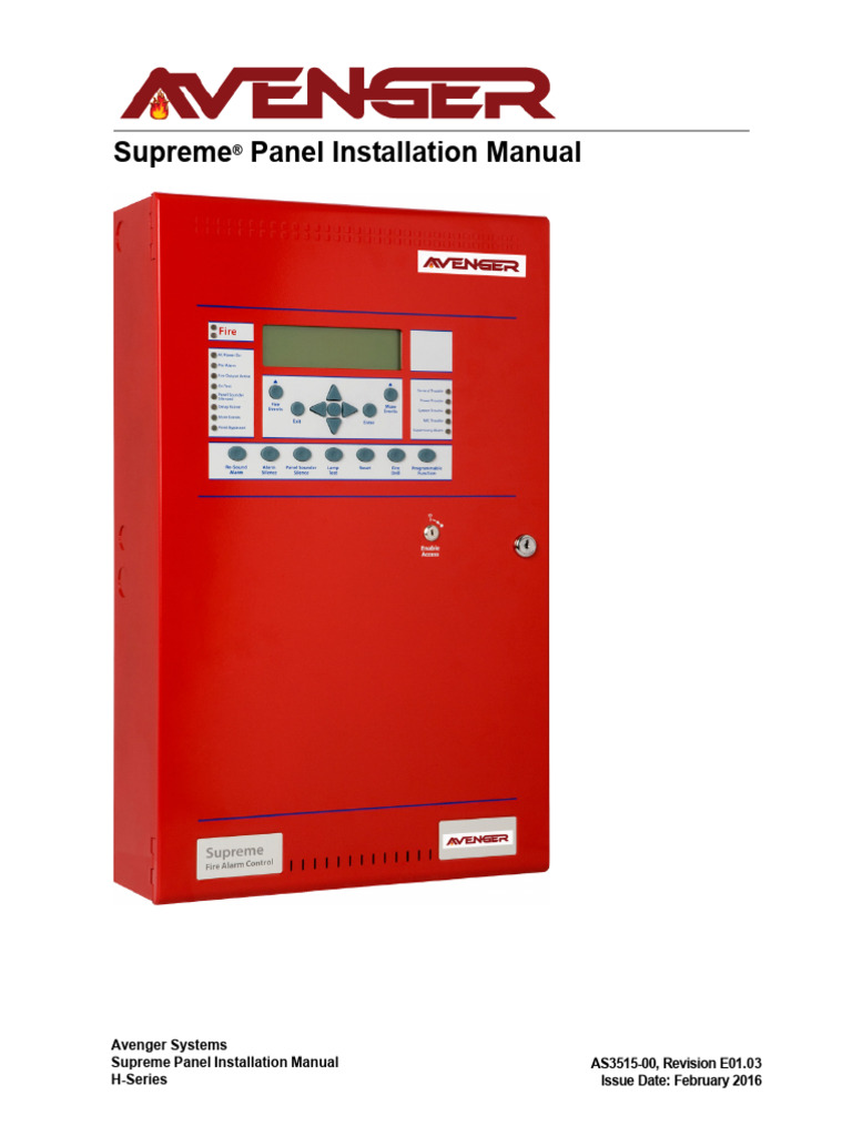 Elite Installation Avenger - E01.03 | PDF | Telephone | Electrical Wiring