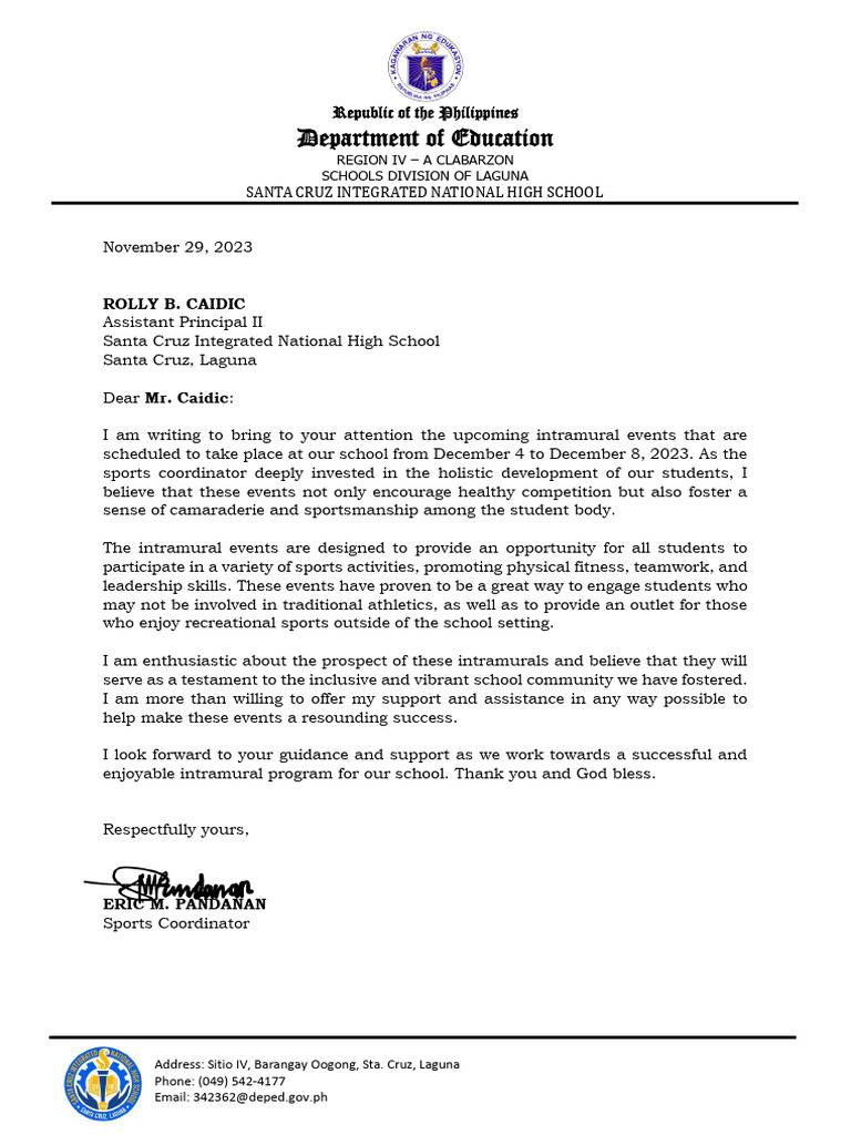Communication Letter | PDF