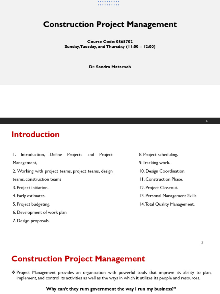 Wk2 - Project Management - Introduction + Project Initiation | PDF | Net Present Value | Project ...