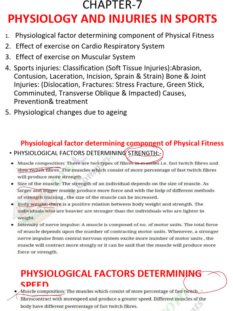 Physiology and Injuries in Sports | PDF | Injury | Musculoskeletal System