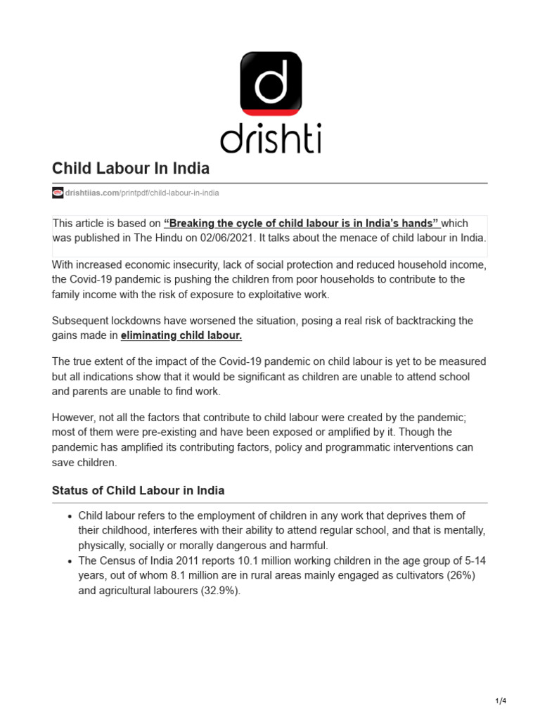Child Labor | PDF